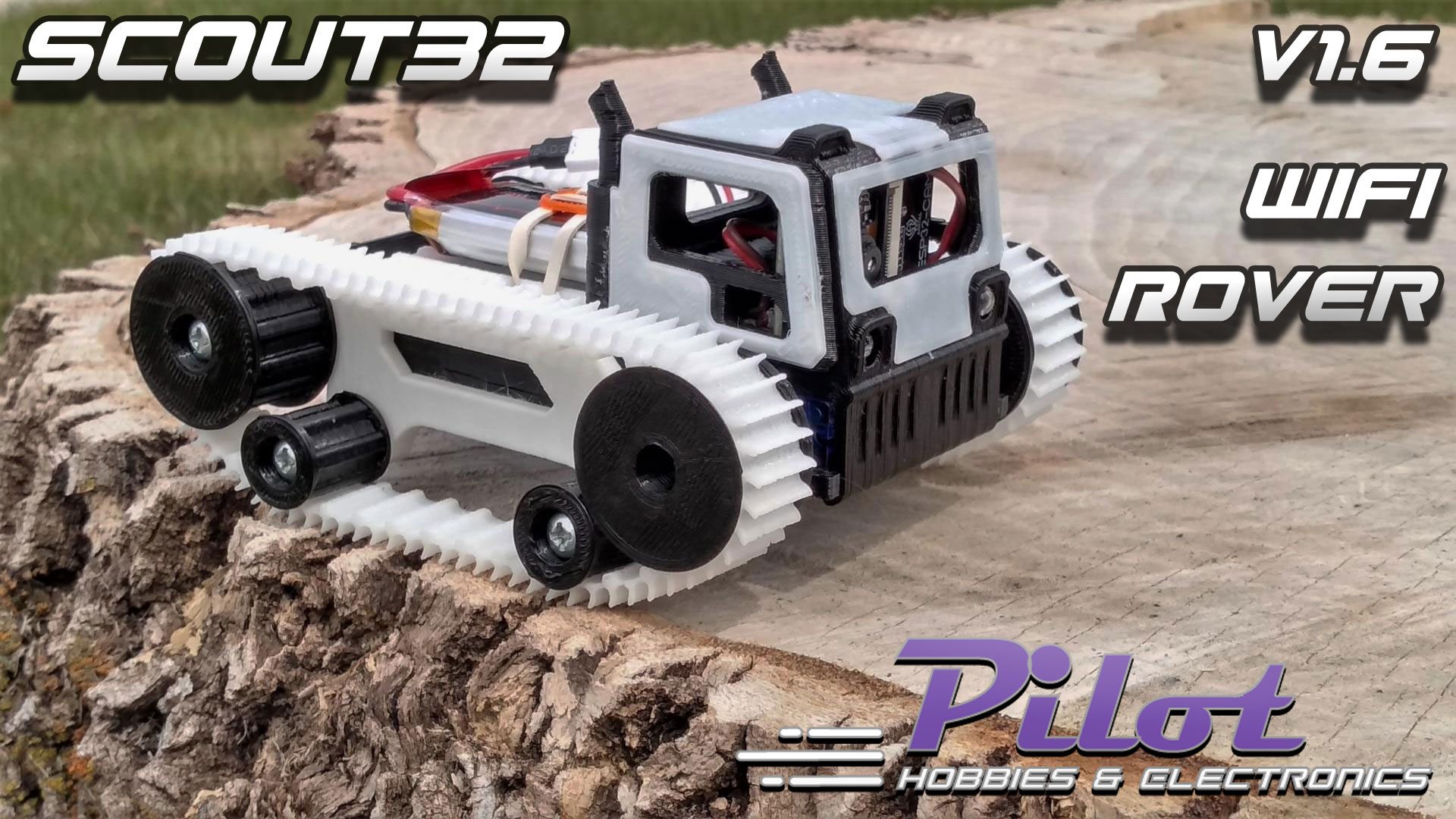 Scout32 – ESP32 WiFi FPV Camera Rover – Pilot Hobbies